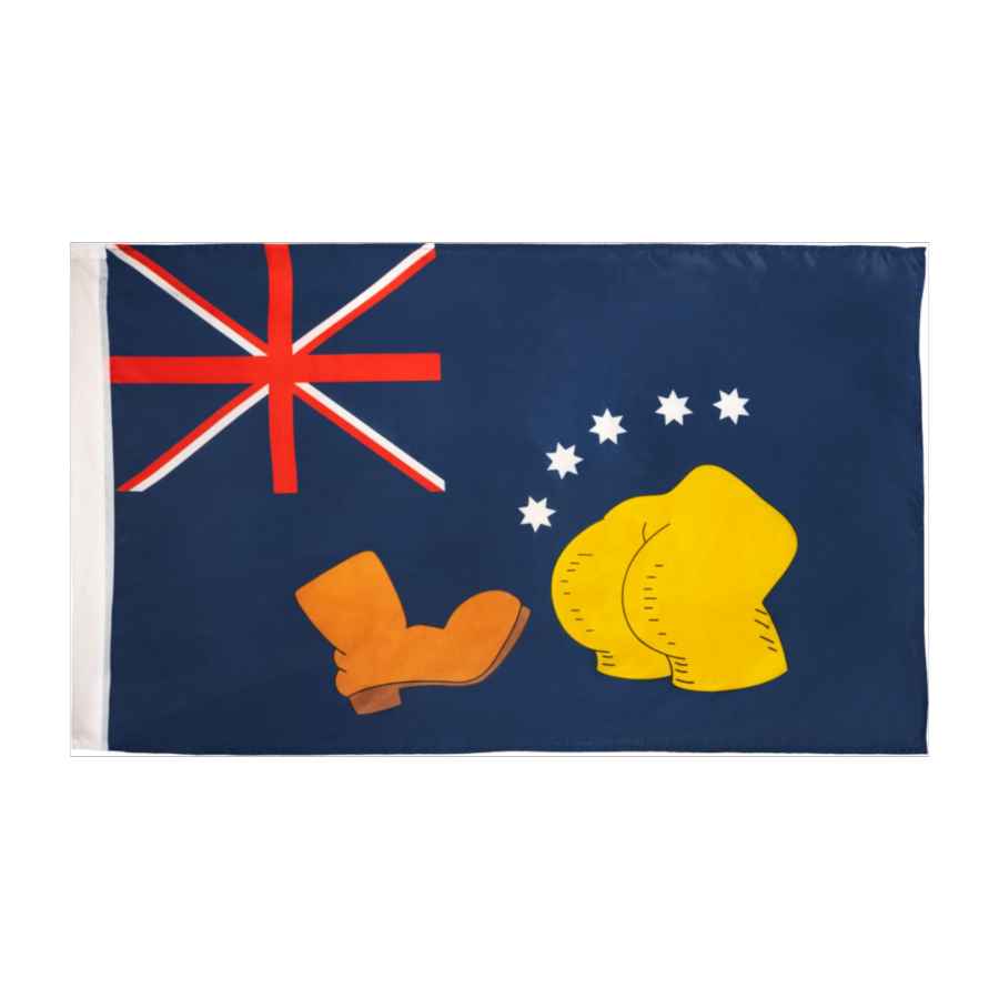 The Simpsons - Bart vs Australia Replica Flag — Toylectables_au